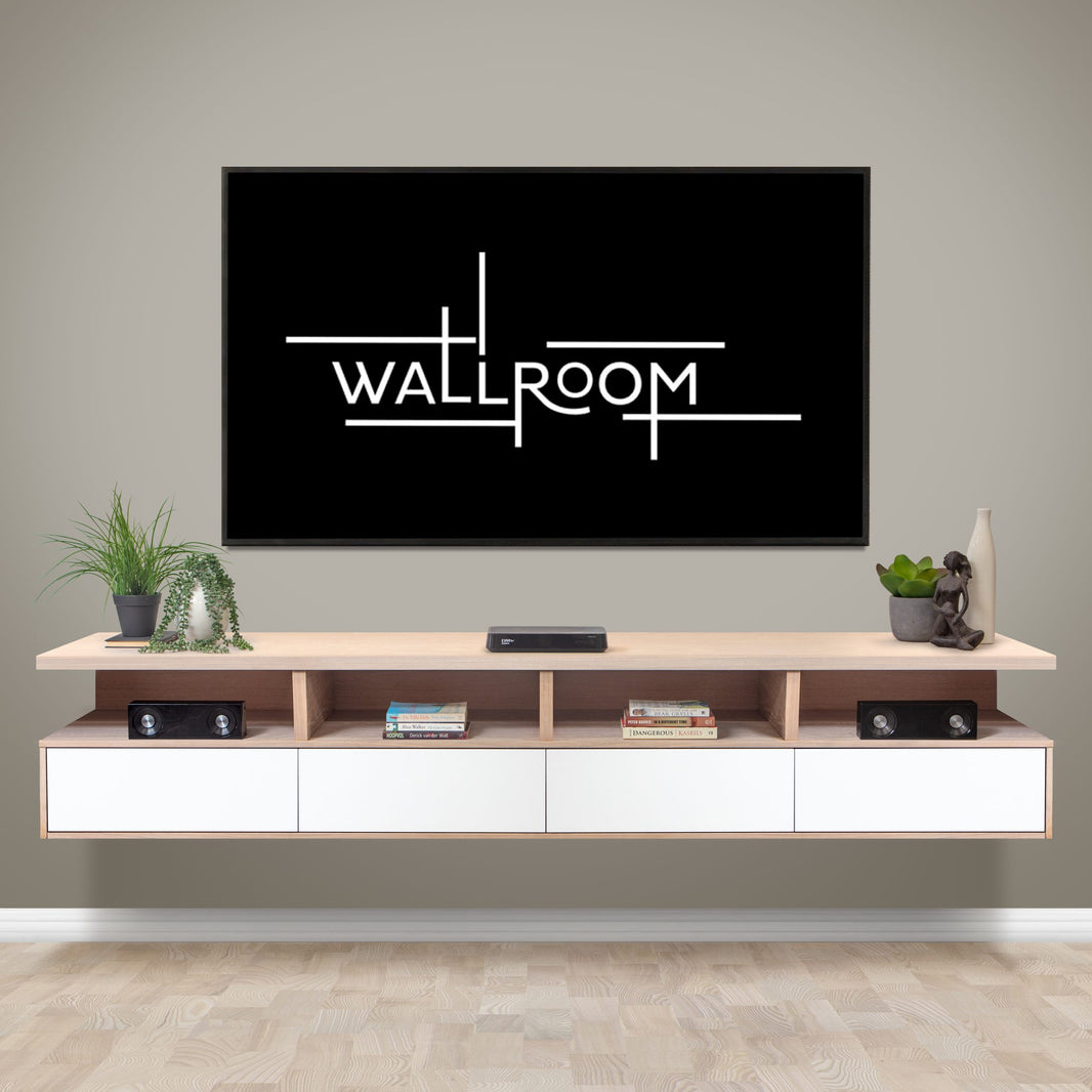 Floating Shelf Under TV | Space-Saving Design