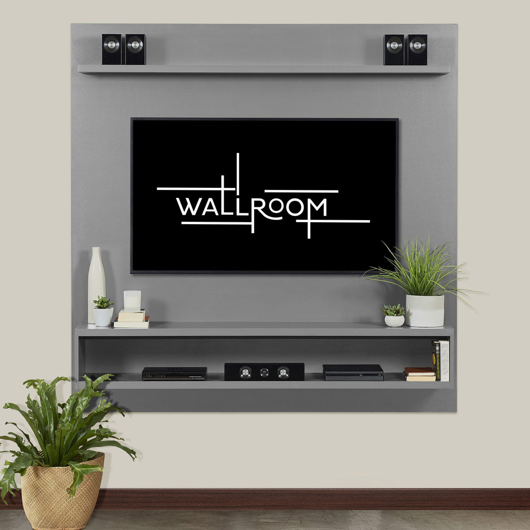 Grey TV Stand with LED Lights & Drawers | Various Sizes