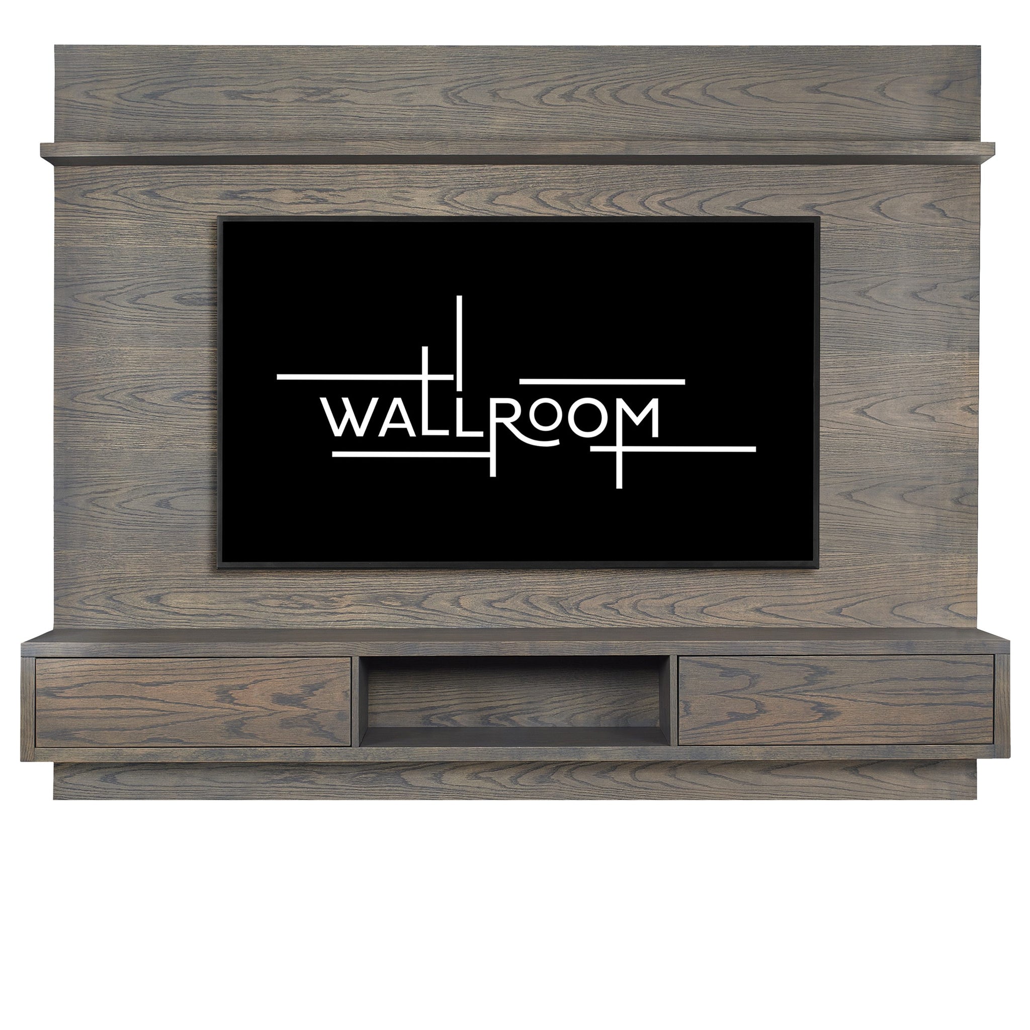 Wedge Floating TV Stand | Oak Veneer | Declutter Your Space